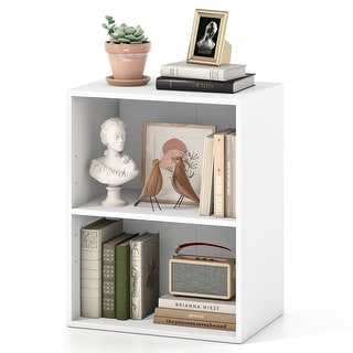 Costway 2-Cube Bookcase with 5-Position Adjustable Shelf, - See Details ...