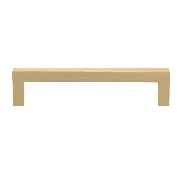 Gliderite 5-inch Satin Gold Solid Square Bar Pull Handle (Pack of 10 ...