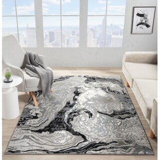 Ksamil Collection Abstract Area Rug - Bed Bath & Beyond - 42987319
