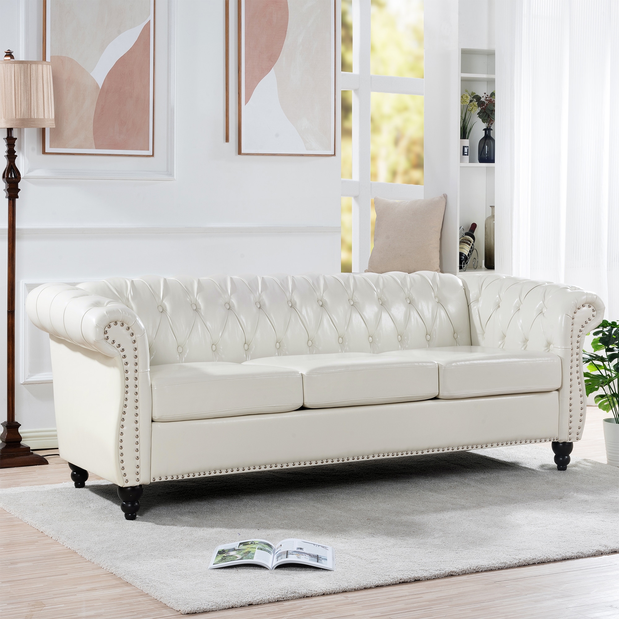 White Leather Sofas - Bed Bath & Beyond