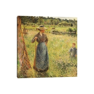 iCanvas "The Haymaker, 1884" by Camille Pissarro Canvas Print - Bed ...