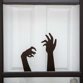 Zombie Hands Window Clings, Halloween, Party Decor, Wall & Window ...