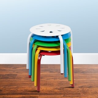 Plastic Nesting Stack Stools - Classroom/Home, 11.5"Height (5 Pack ...