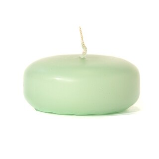 6 Pcs Mint Green Floating Candles Small Disk 2.38 in. diameter x 1 in ...