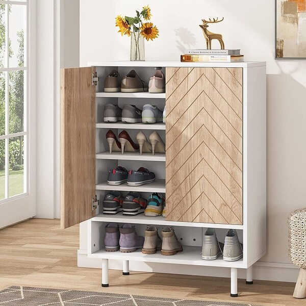 Shoe storage cabinet for entryway store