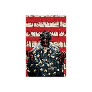 Scars & Stripes Print On Acrylic Glass by Alvin Epps - Bed Bath ...