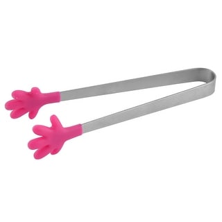 Metal Hand Shaped Cake Bread Biscuit Food Clip Clamp Tongs Fuchsia - 5 ...