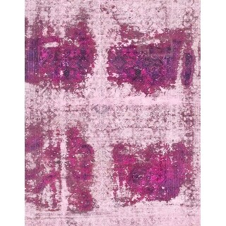 Ahgly Company Machine Washable Abstract Pink Lemonade Pink Area Rugs ...