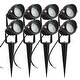 8Pack 5W Low Voltage Landscape Lights Outdoor 24V AC/DC Focusing Lens ...