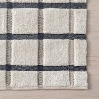 Emily Henderson x Rugs USA Rowena Checked Wool Area Rug - Bed Bath ...