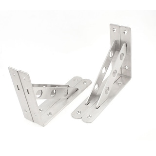 Unique Bargains 4 Pcs 20cmx15cm Silver Tone Right Angle Book Goods ...