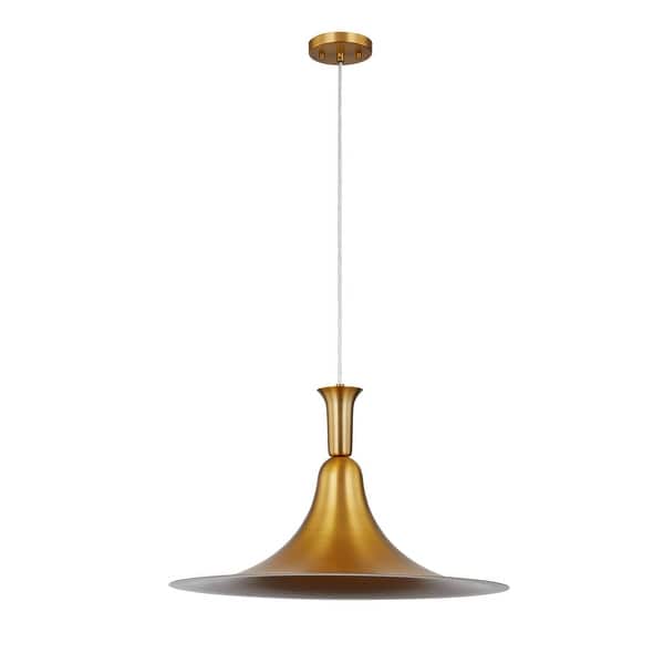 Olive Metal Pendant Light, Gold - Bed Bath & Beyond - 42204067