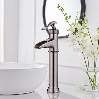Topcraft Waterfall Bathroom Faucet for Vessel Sink Single Hole Bowl ...