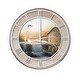 Wall Clock with Natural Woodgrain Accent - The Old Mill - White Numbers ...