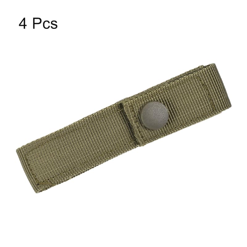 Belt Keeper with Double Snaps, Nylon Gear Holder for Belt Fixing, Green ...