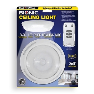 Bell + Howell Bionic Ceiling Light Motion Activated with Remote - N/A ...