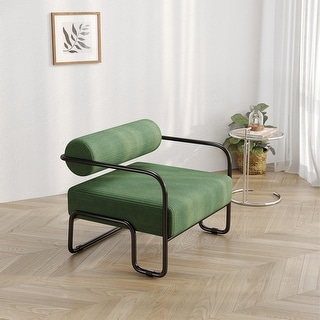 Integrated Matel Frame Lazy Arm Chair, Corduroy Accent Chair, Living ...