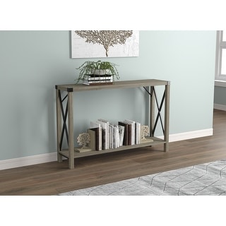 Entryway Table/Console Table-46"Long/Dark Taupe with 1 Shelf - 46" x 11 ...