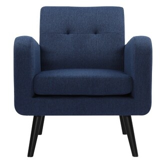 Grondin Mid-Century Modern Style Upholstered Accent Barrel Chair with ...