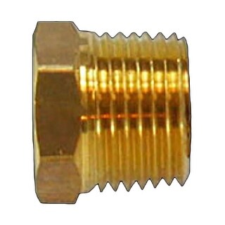 Reducing Bushing 1/2" Male 3/8" Female Solid Brass Renovators Supply ...