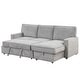 Upholstery Sleeper Reversible Sectional Sofa with Storage Space, USB ...