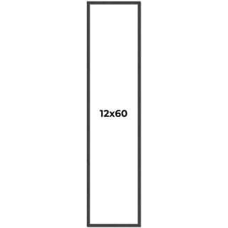 12x60 Frame Brown Solid Wood Picture Frame - Complete Modern Photo ...