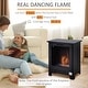 HOMCOM Ethanol Fireplace, 19.75" Freestanding Fireplace Stove with ...