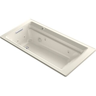 Kohler K-1124-XHGH Archer 72" Drop In Acrylic Air / Whirlpool Tub with ...