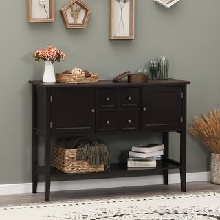 Sideboards Buffet Console Table with Drawers， Storage Cabinet & Bottom ...