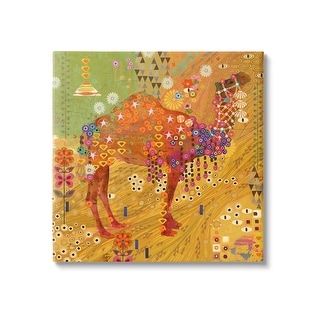Stupell Boho Patterned Camel Canvas Wall Art Design by Evelia Designs ...