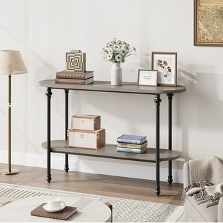 43.3" Metal Console Table with for Entryway - Bed Bath & Beyond - 41333163