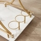 2-Tier Bar Cart, Gold Bar Carts With 2-Tier Storage Shelves, 3 Wine ...