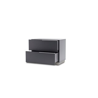 Warsaw 2-Drawer Nightstand in Glossy finish, Left - Bed Bath & Beyond ...