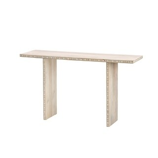Jamie Young Sama Wood & Buffalo Bone Console Table - Bed Bath & Beyond ...