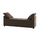 Franco Modern Upholstered Storage Bench with Two Throw Pillows - Bed ...