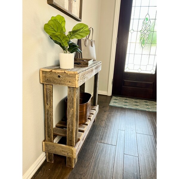 Del Hutson Designs Reclaimed Wood Sofa Table Natural Bed Bath Beyond 36196877