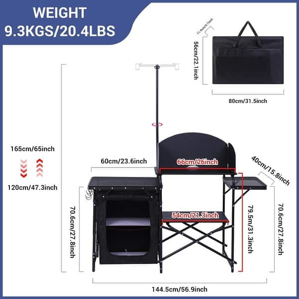 Camping Table, Camp Kitchen, Cook Station, Camping Kitchen Station ...