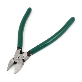 Unique Bargains Green Silver Tone Side Cutting Diagonal Pliers Cutter ...
