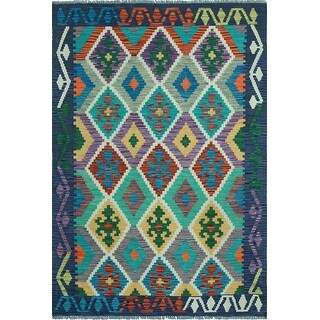 Flatweave Mojeeb Blue/Green Rug - 3'10" x 5'10" - Bed Bath & Beyond ...