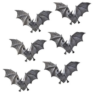 Set of 6 Black and Gray Vampire Bats of Castle Barbarossa Wall ...