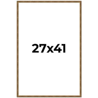 27x41 Frame Gold Solid Wood Picture Frame - Complete Modern Photo - Bed ...
