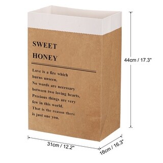 31x16x44cm Paper Bag without Handle, 6 Pack Flower Bouquet Packaging ...