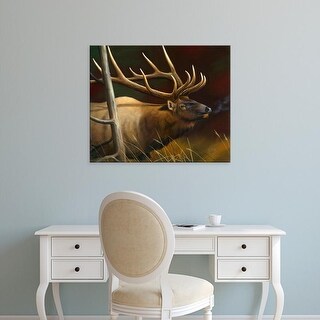 Easy Art Prints Leo Stans's 'Elk Portrait II' Premium Canvas Art - Bed ...