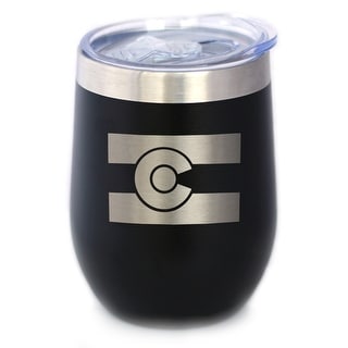 Colorado Flag - Insulated Wine Tumbler - Colorado Gifts - 12 Ounces ...