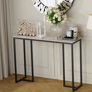 Modern Sintered Stone Entryway Console Table - W 39.4