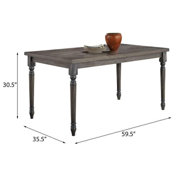 Oasis Weathered Grey Rectangular Dining Table - Bed Bath & Beyond - 38298342