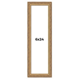 6x24 Frame Red Solid Wood Picture Frame Width 1.75 Inches | Interior ...