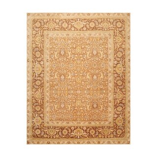 Hand Knotted Brown,Beige Persian Wool Oriental Area Rug (8x10) - 7' 7 ...