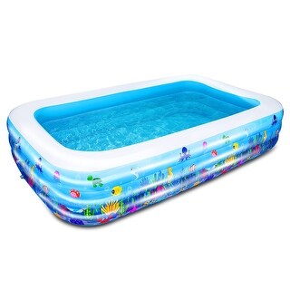 Outdoor Full-Sized Inflatable Swimming Pool - Bed Bath & Beyond - 39107012