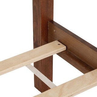 Exquisite King-Size Pinewood Bed with Rattan Accents and Enhanced ...